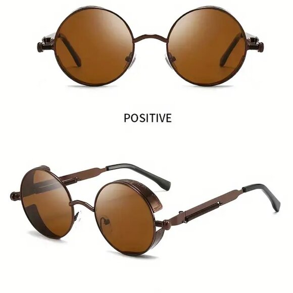 LT Studio Eyewear | Accessories | Steampunk Brown Retro Spring Loaded ...